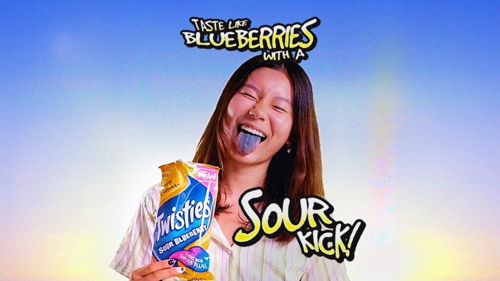 Twisties revives peak Aussie nostalgia with blue-tongue Sour Blueberry campaign via VaynerMedia ...